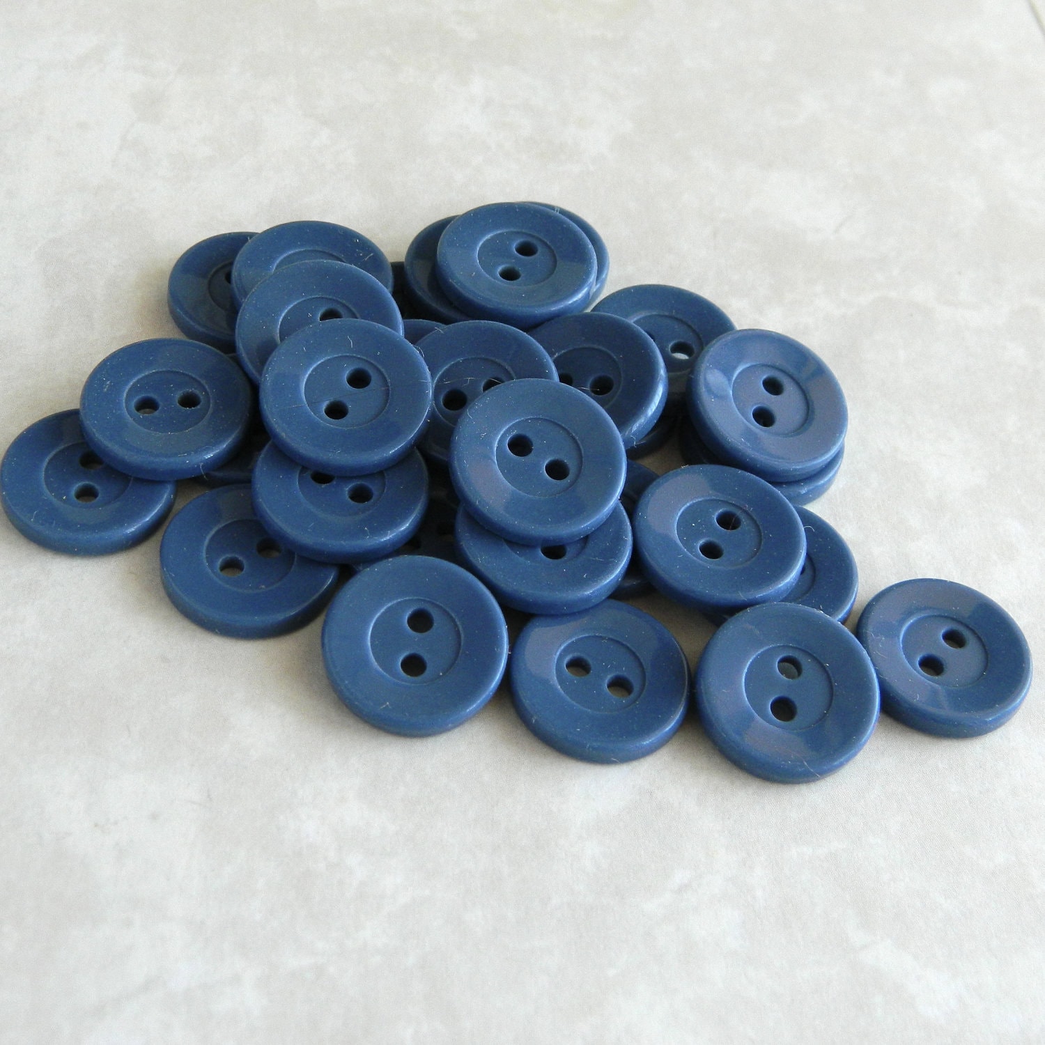 36 Vintage Buttons, Buttons, Craft Buttons, Blue Buttons, Sewing ...