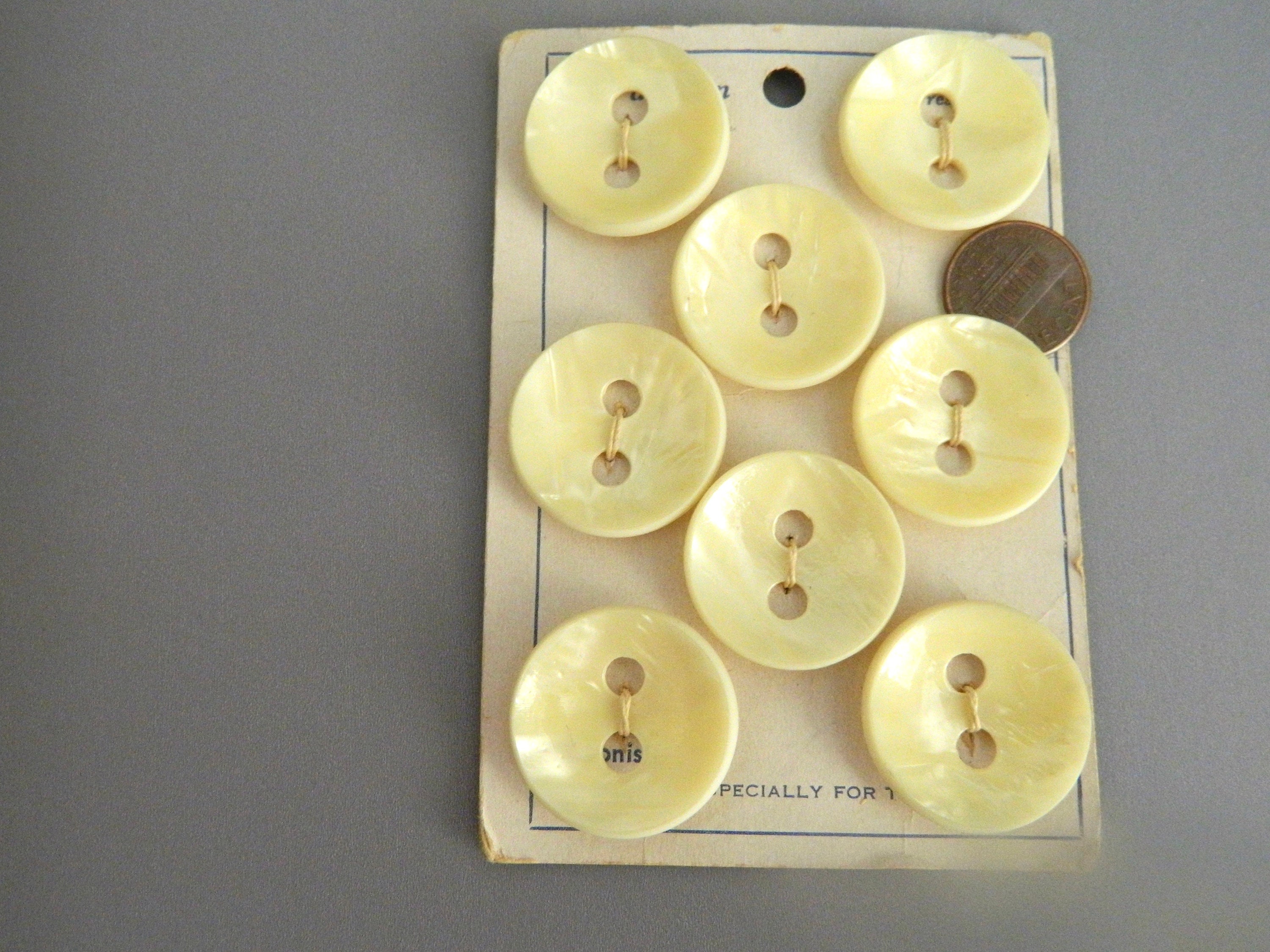 Craft Supplies & Tools Large vintage Celluloid button Closures ...