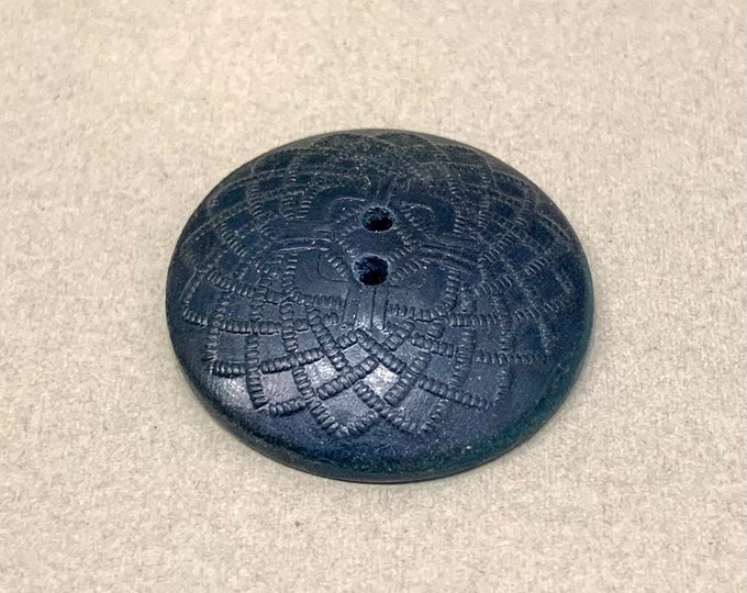 Large Vintage Vegetable Ivory Button With a Raised Center-tiny Ring of ...