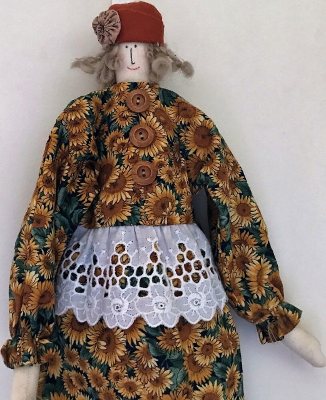 Handmade Country Doll samantha - Etsy Israel