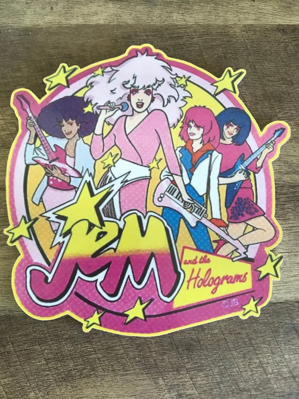 Jem and the Holograms Wooden Hand Cut Sign Plaque Ready to Hang With ...