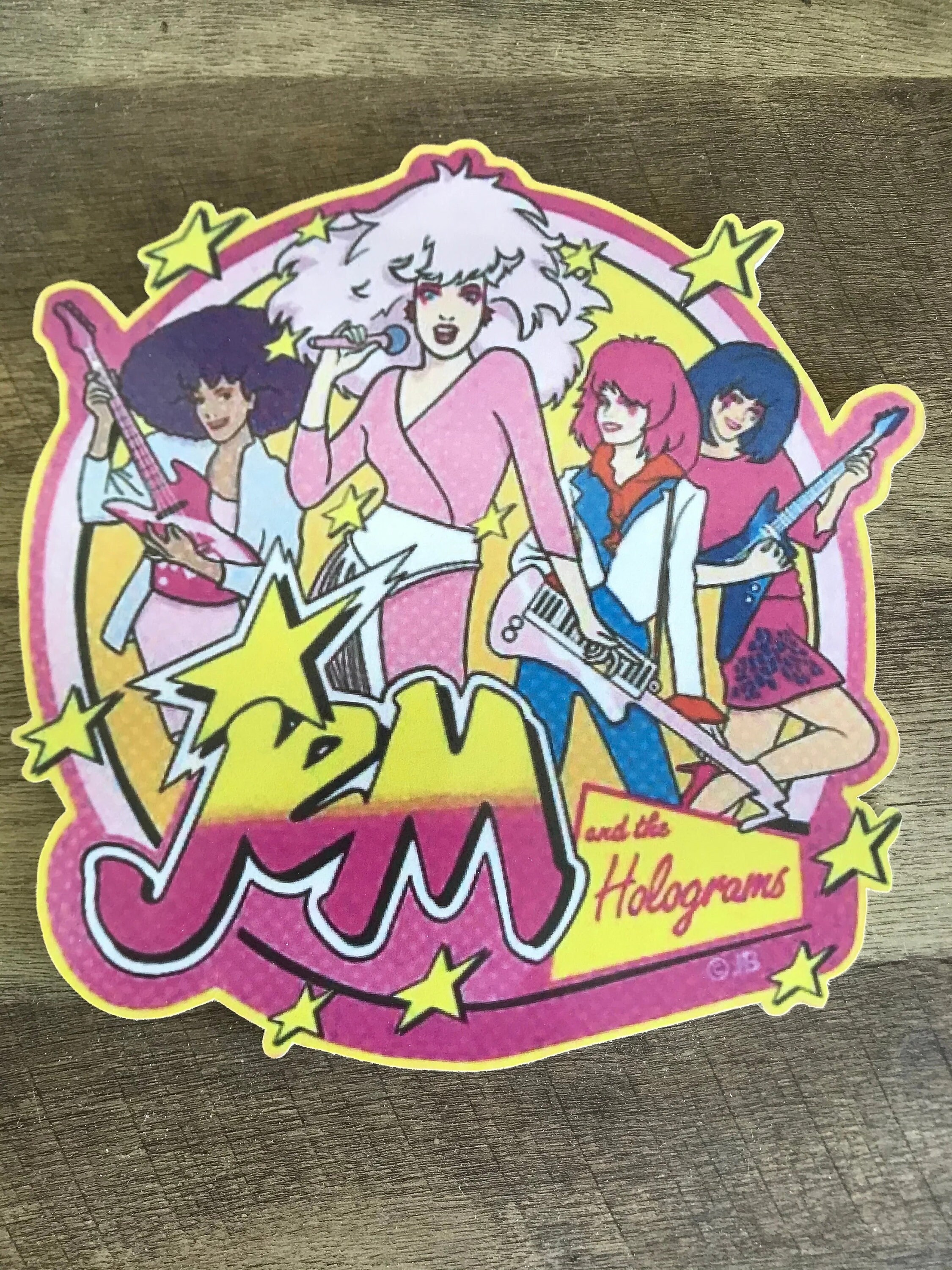 Jem and the Holograms Wooden Hand Cut Sign Plaque Ready to Hang With ...