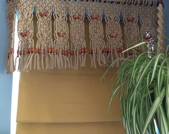 Macrame valance | Etsy