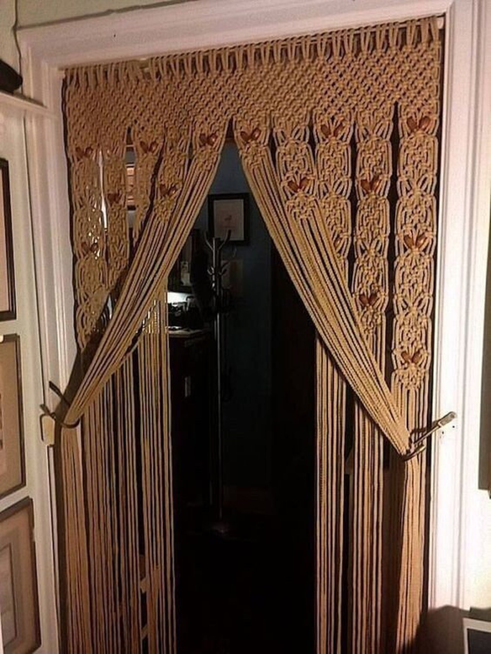 PDF Downloadable DIY Macrame Pattern Beaded Arch Door Decor Curtain - Etsy