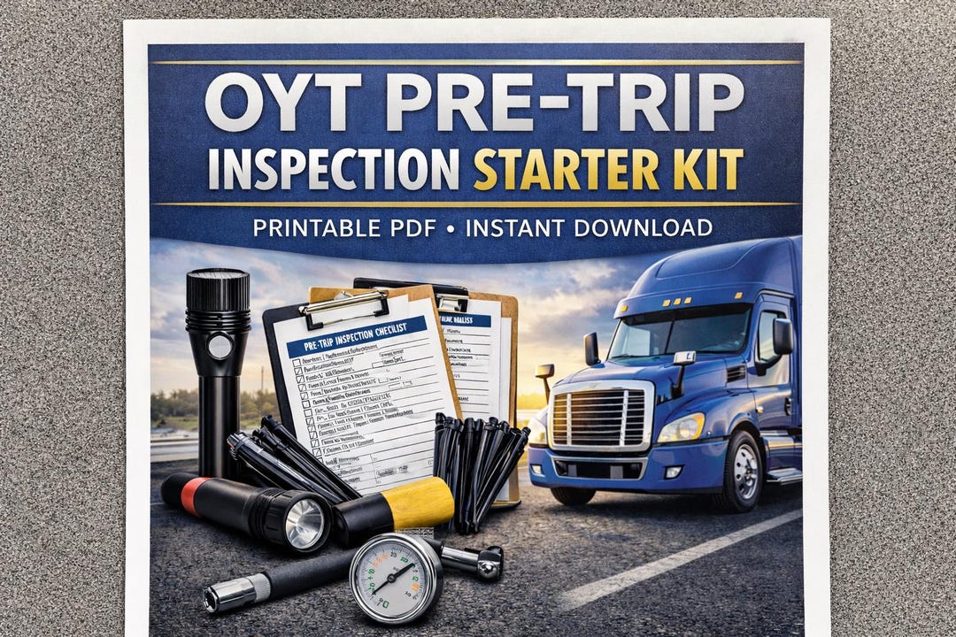 OYT Pre- Trip Inspection Starter Kit - Etsy