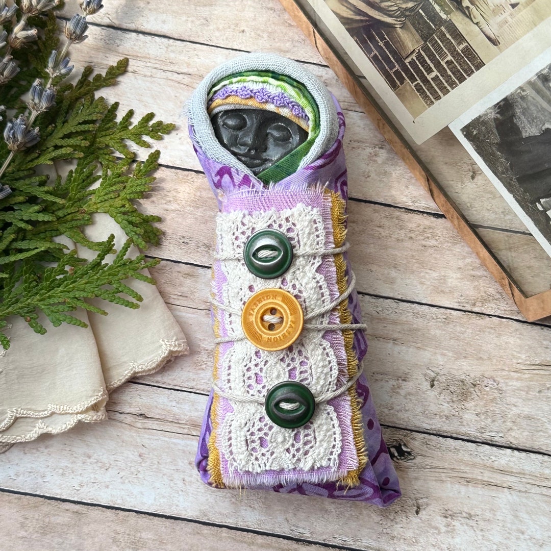 Handmade Herbal Meditation Doll: Linen Cotton Altar Spirit Doll - Etsy