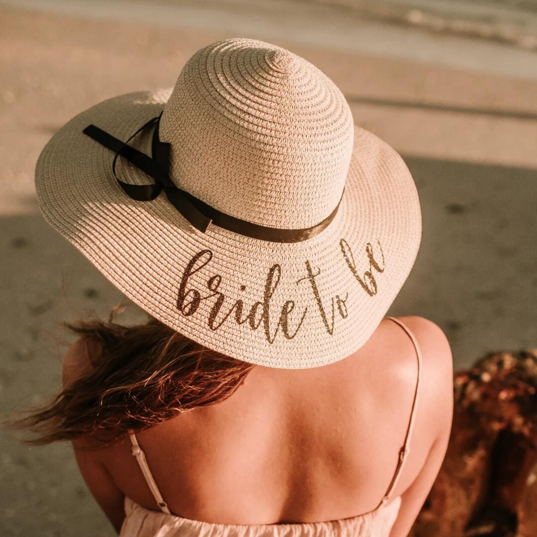 Custom Embroidered Sun Hat: Personalized Beach Floppy Hat - Etsy UK