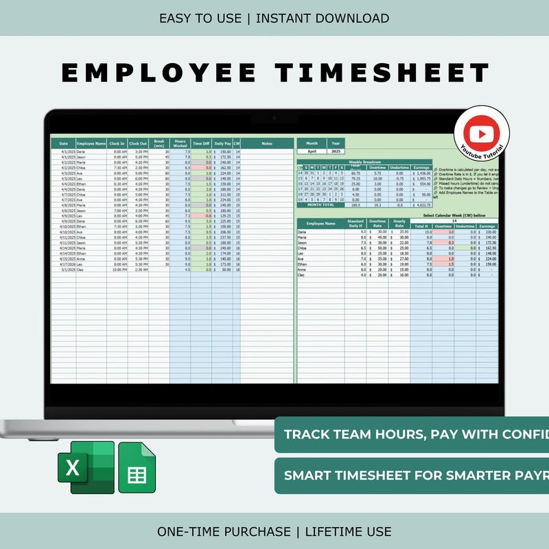 Daily Payroll Tracker - Etsy New Zealand