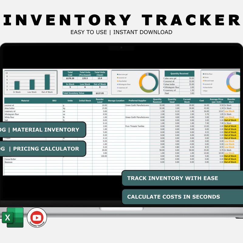 Excel Templates Cute - Etsy