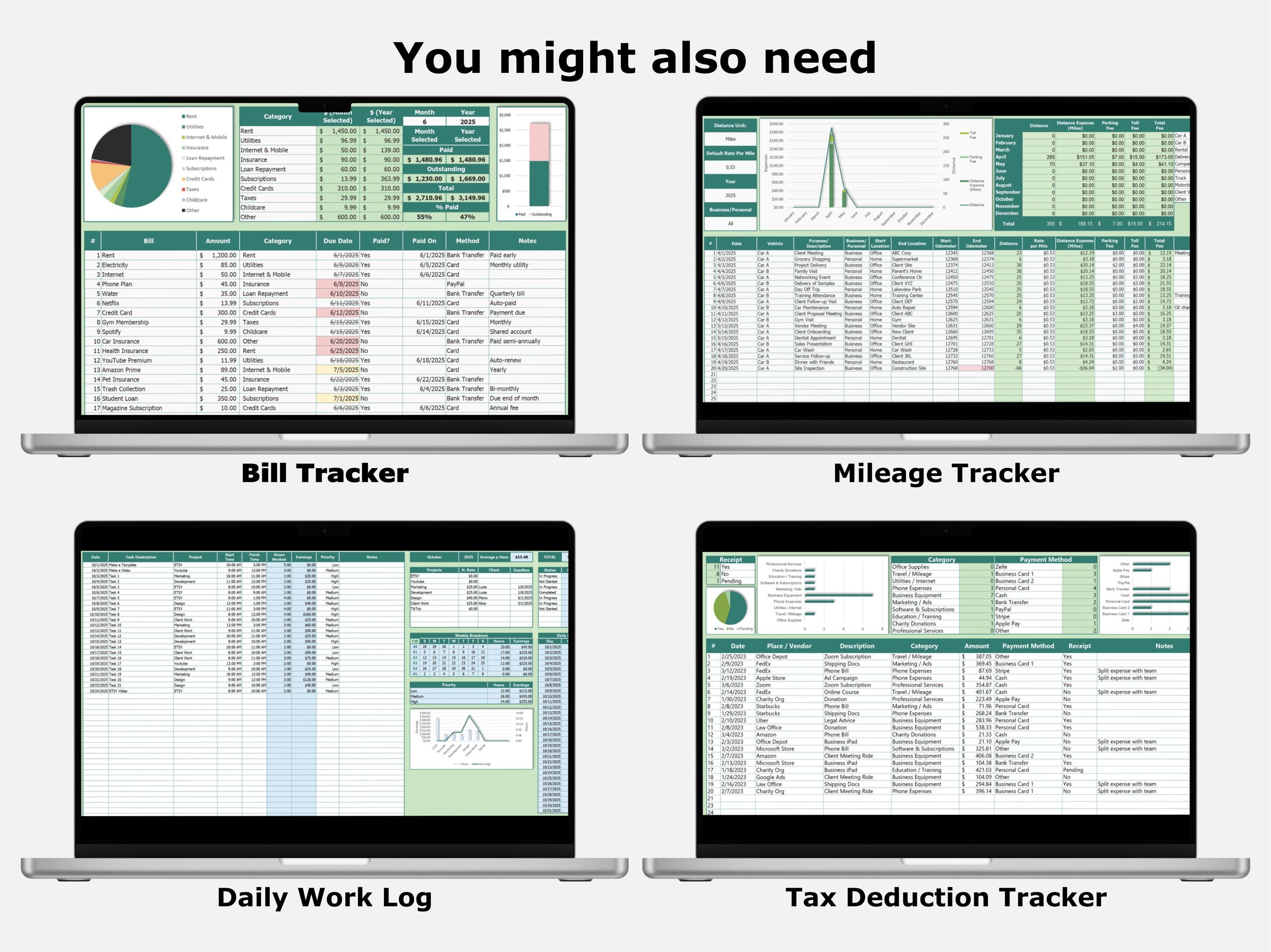 To Do List, Task Tracker With Priority, Deadline Status, Color ...