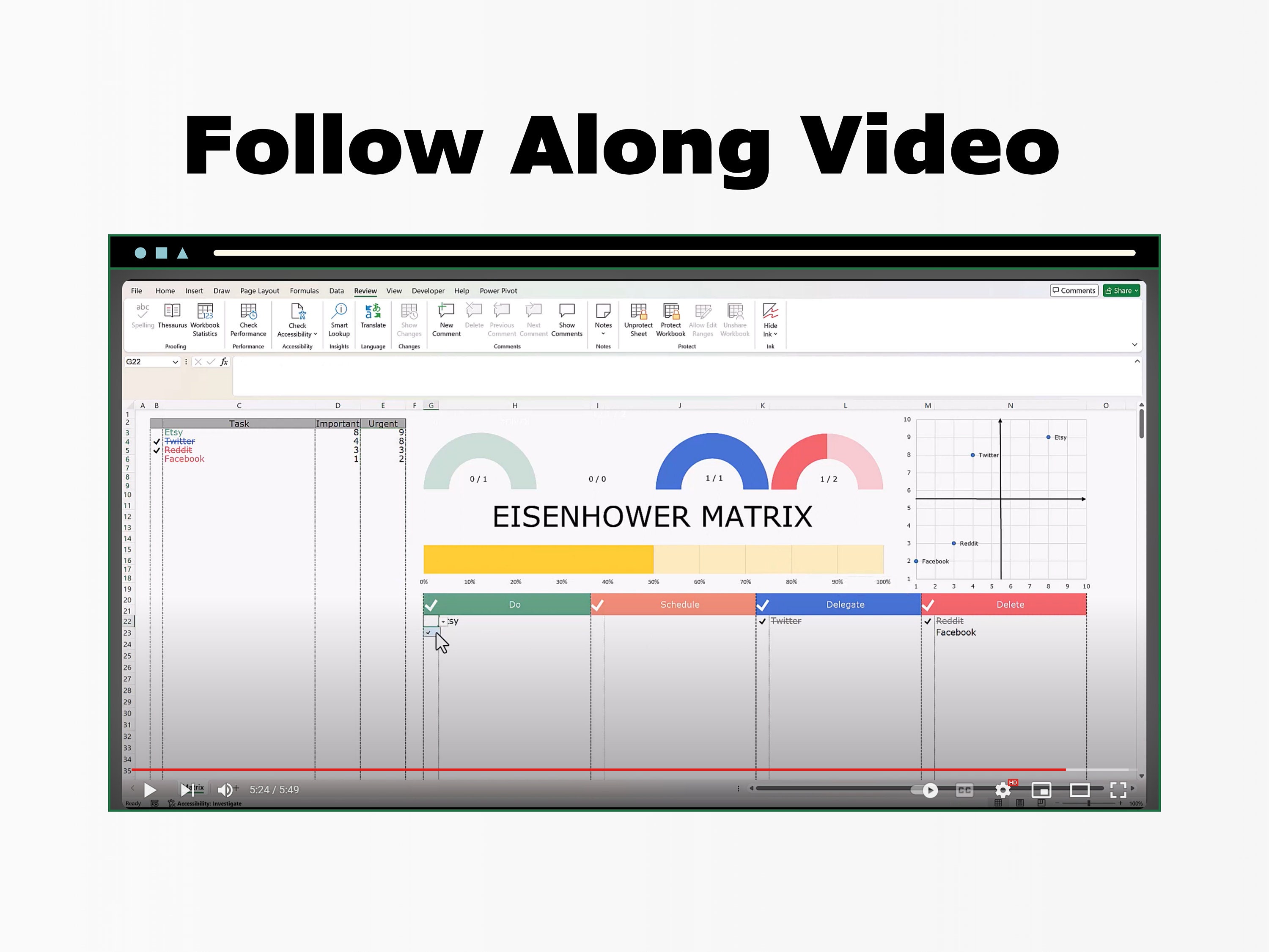 Eisenhower Matrix Template Excel Decision Matrix Spreadsheet for ...