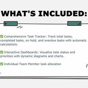 Employee Task Tracker: Excel Team Project Management - Etsy