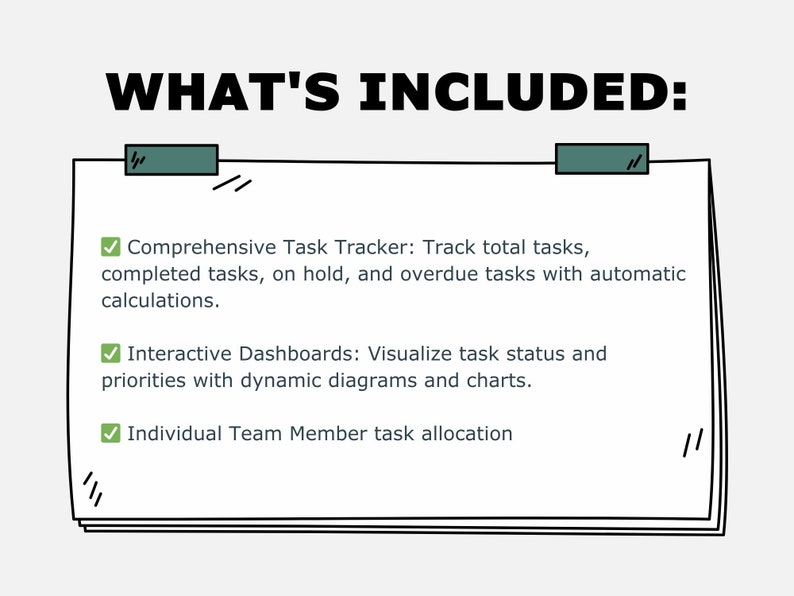 Employee Task Tracker: Excel Team Project Management - Etsy