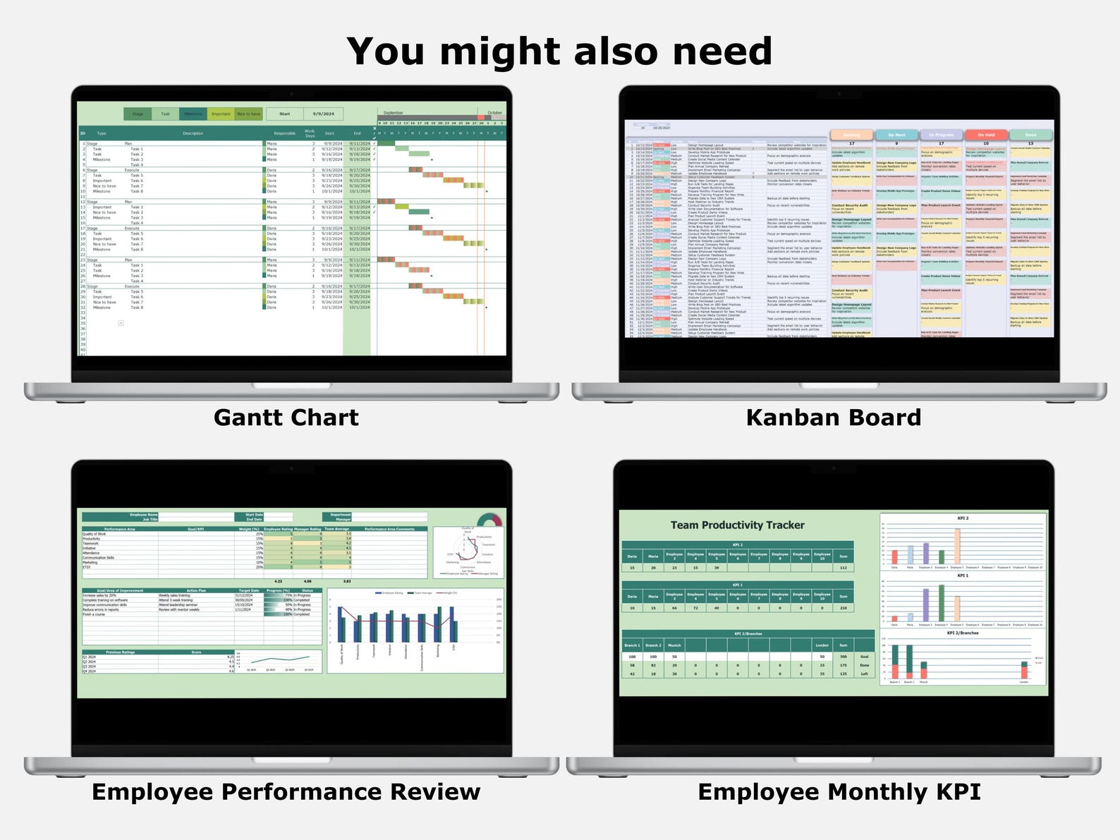 Employee Task Tracker: Excel Team Project Management - Etsy