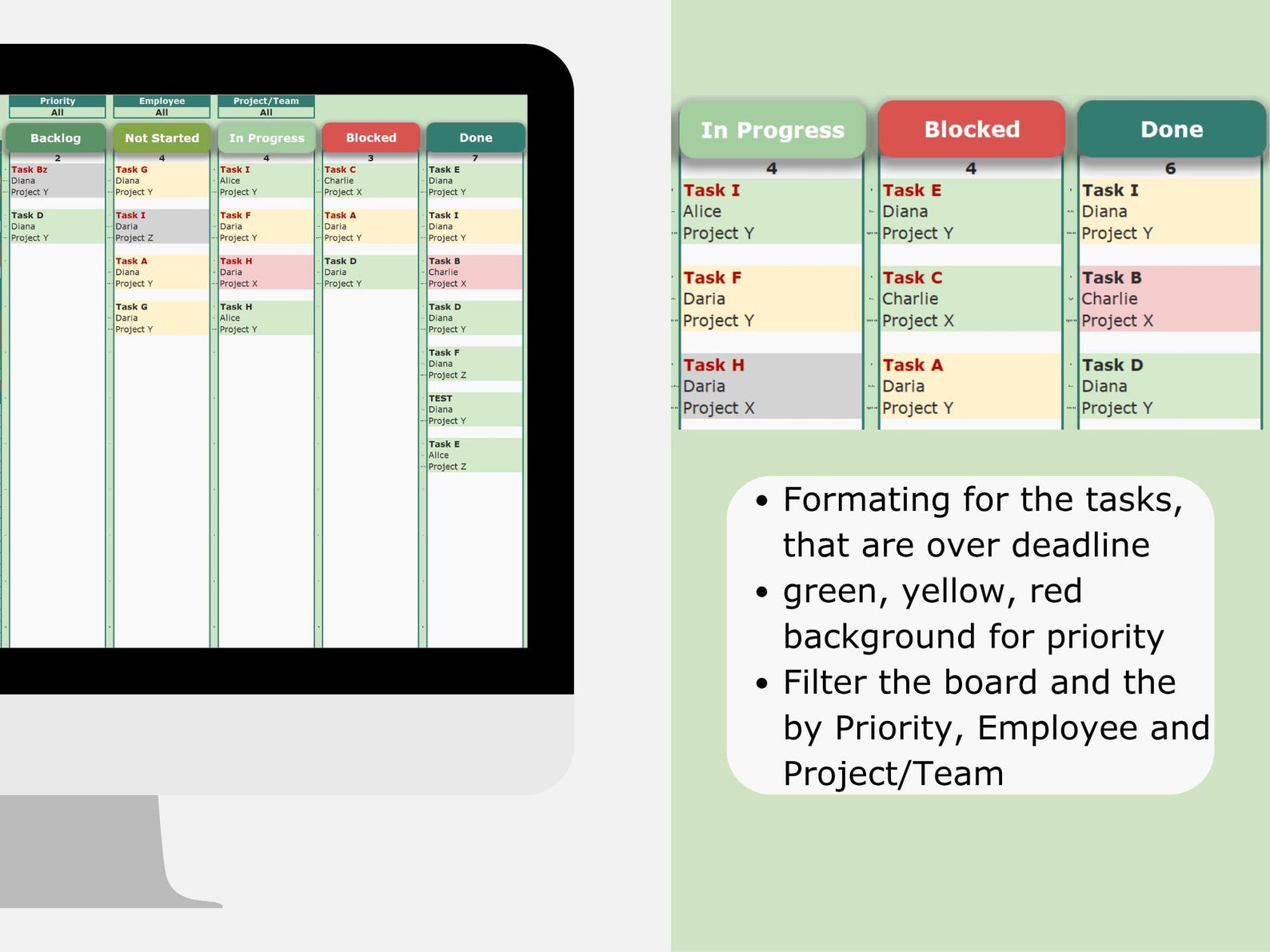 Kanban Board With Dependencies & Filters: Track Projects by Team and ...