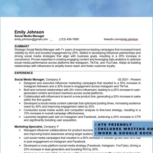 Social Media Manager Resume Guide Create a Professional CV for ...