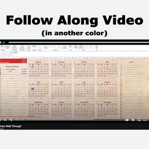 Editable Monthly Calendar Excel Undated Task Planner Customizable Auto ...