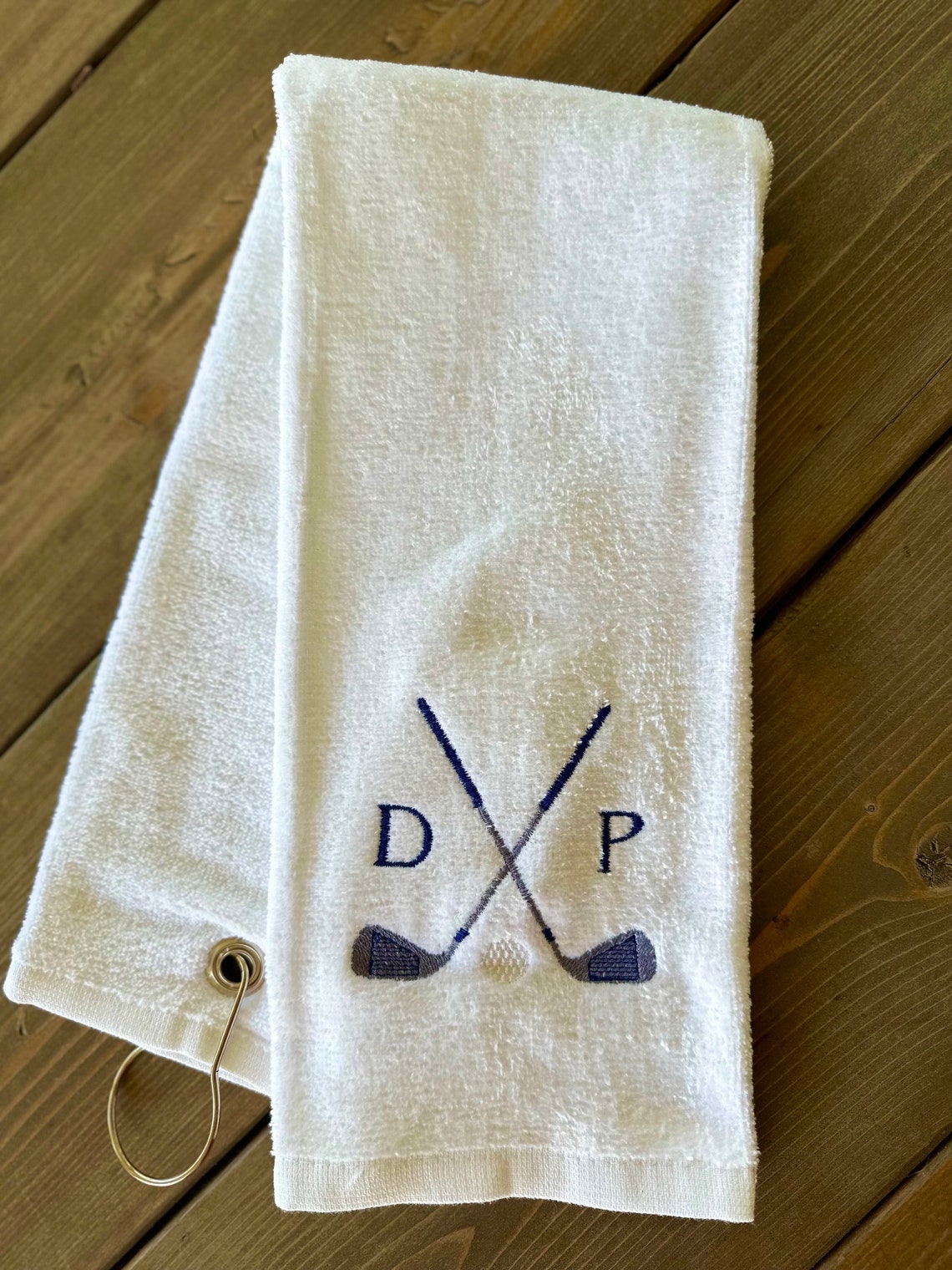 Personalized Golf Towel With Grommet, Golf Gift Idea, Embroidered ...