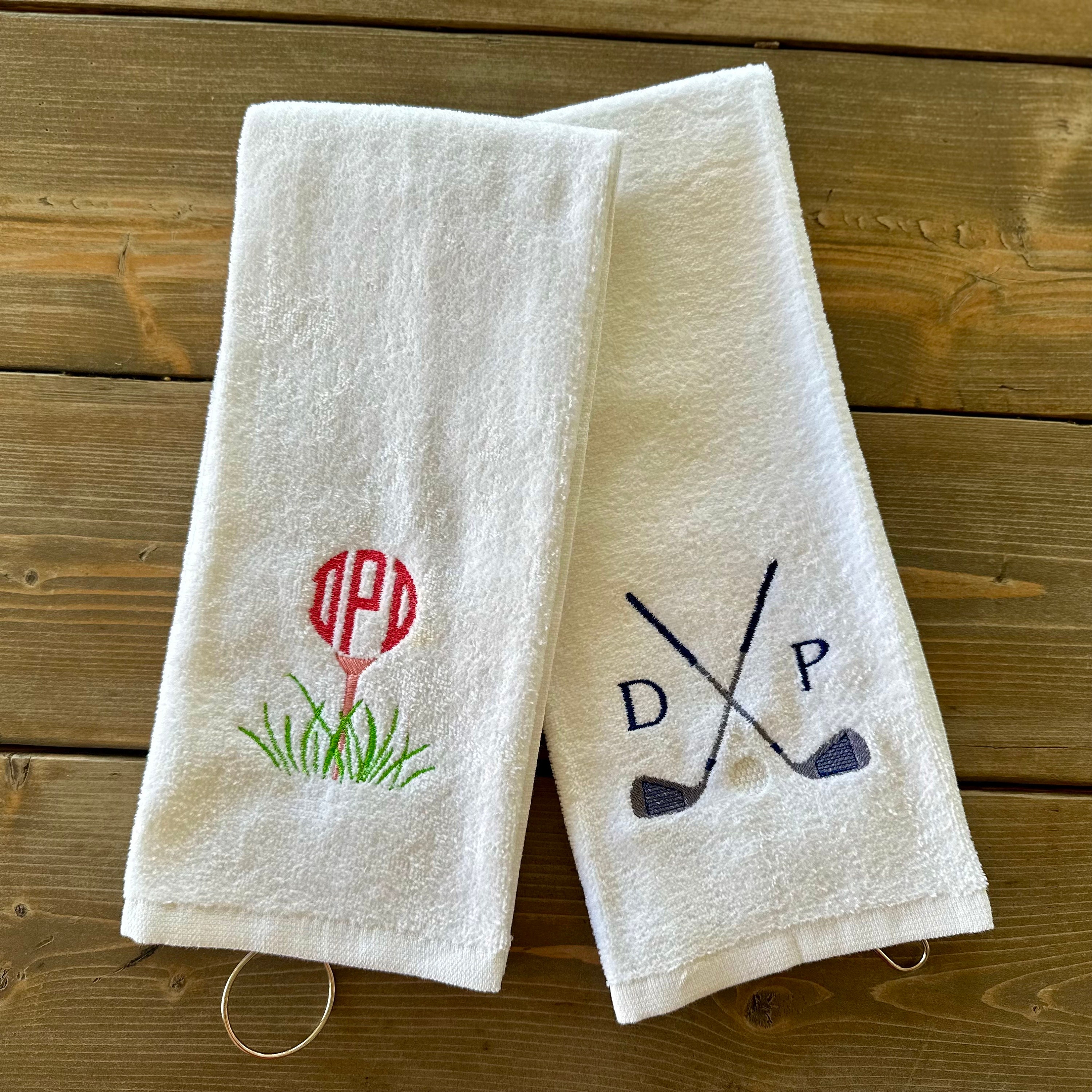 Personalized Golf Towel With Grommet, Golf Gift Idea, Embroidered ...