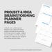 Project Planning & Idea Brainstorming Worksheet Planner Bundle ...