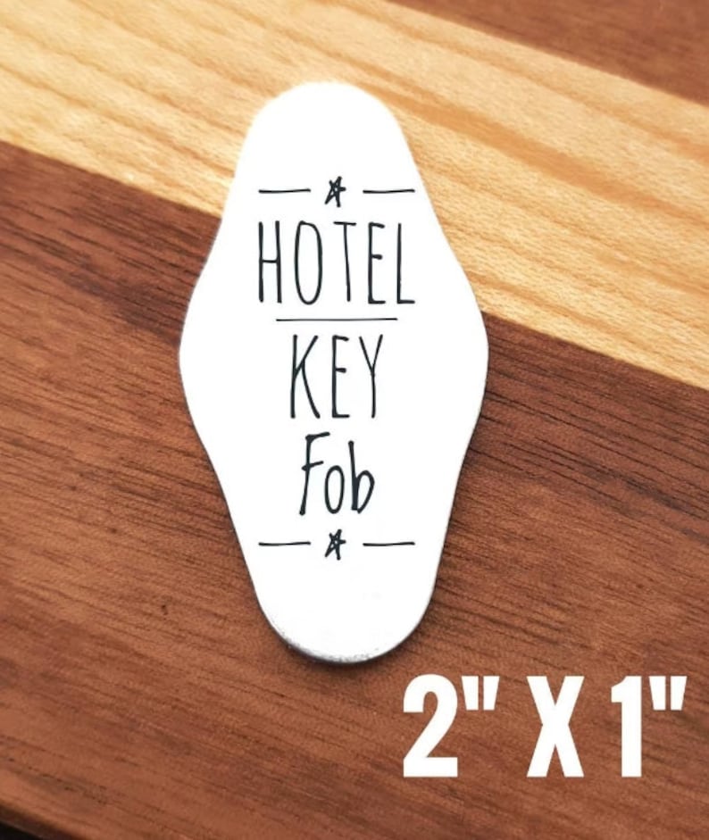 2"x1" Hotel Key Fob Metal Blank Qty-5 in 14g Aluminum, 14g Pewter, 18g ...