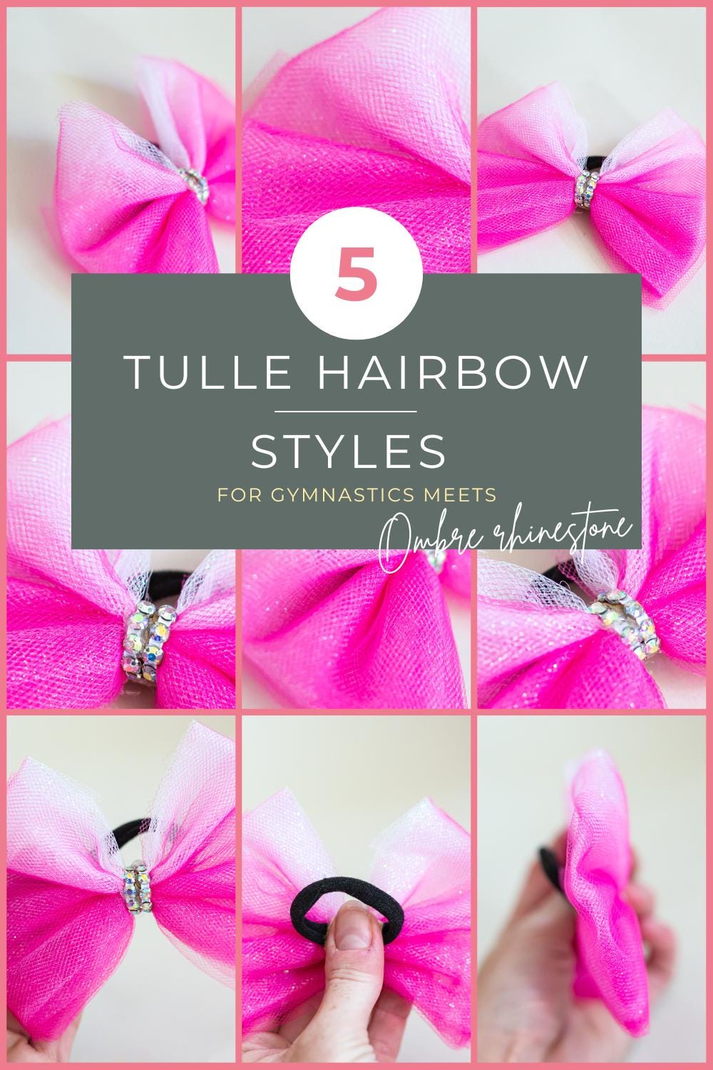 Rhinestone Gymnastics Competition Hairbow for Gymnast Competition ...