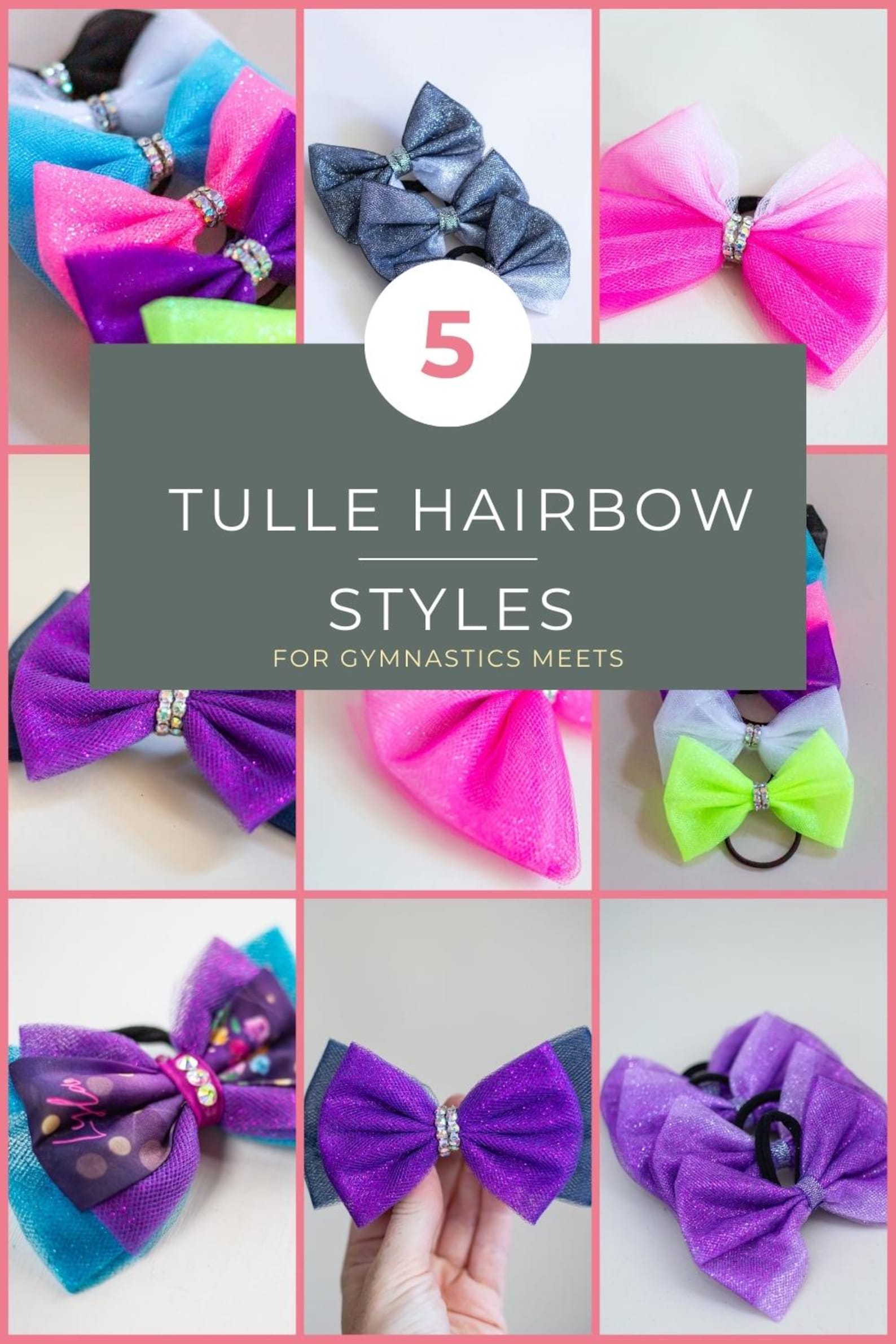 Ready to Ship Gymnastics Hairbow for Gymnast Bow for Competition ...