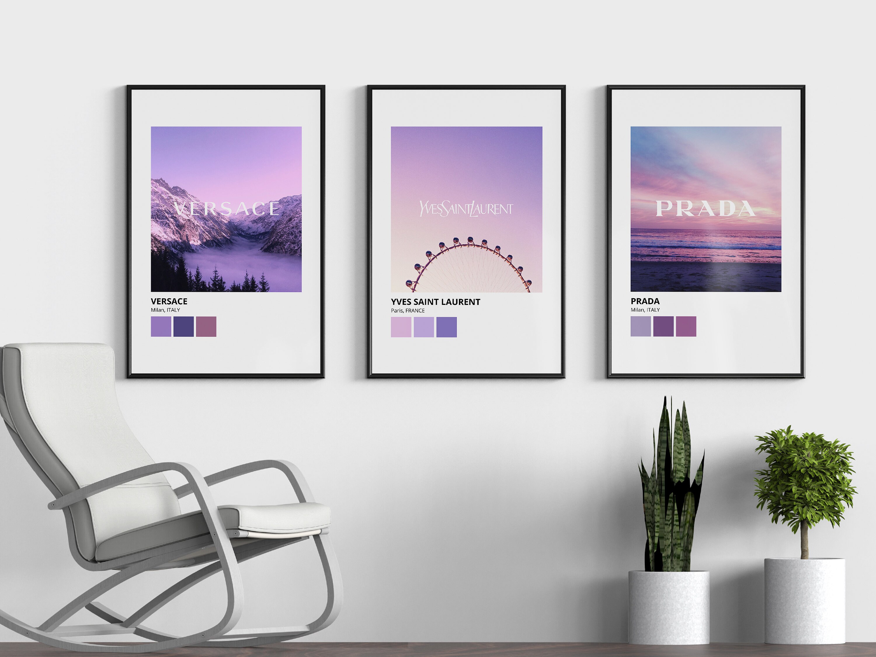 Fashion Posters Set of 3, Brand Poster, Fashion Wall Art Set of 3 ...