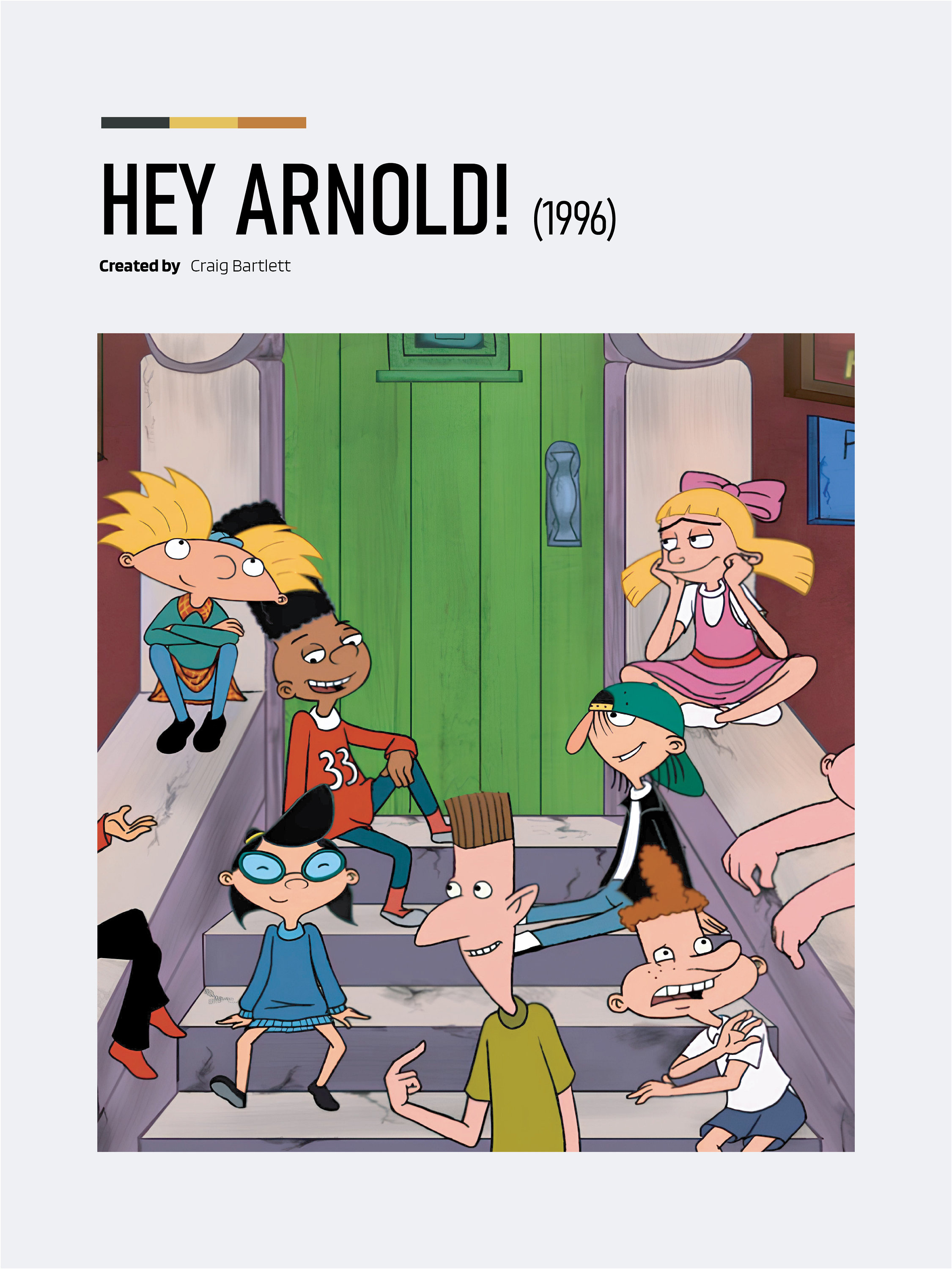Nickelodeon Cartoon Hey Arnold, Hey Arnold Digital Poster,rugrats ...