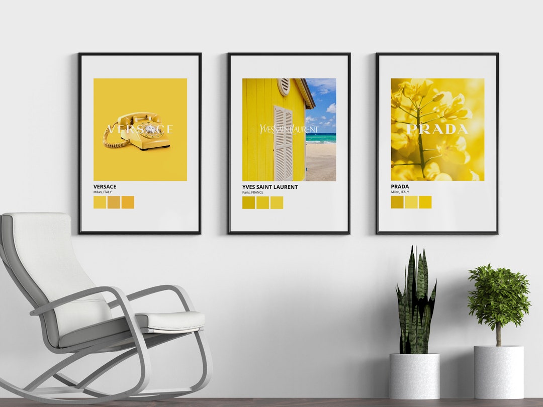 Fashion Posters Set of 3, Brand Poster, Fashion Wall Art Set of 3 ...