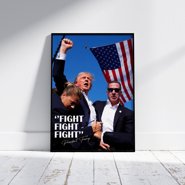 Trump Shot Fight Assassination - Etsy