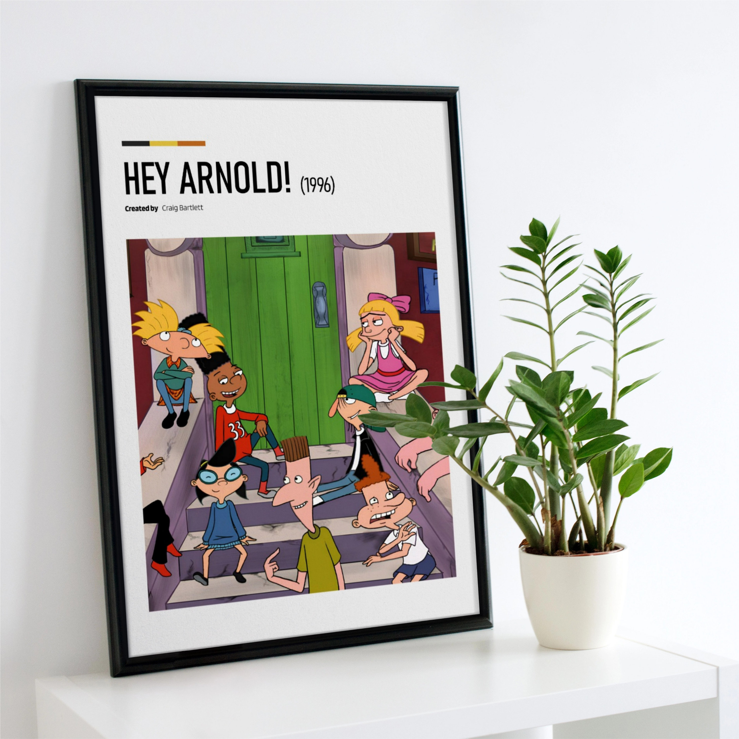 Nickelodeon Cartoon Hey Arnold, Hey Arnold Digital Poster,rugrats ...