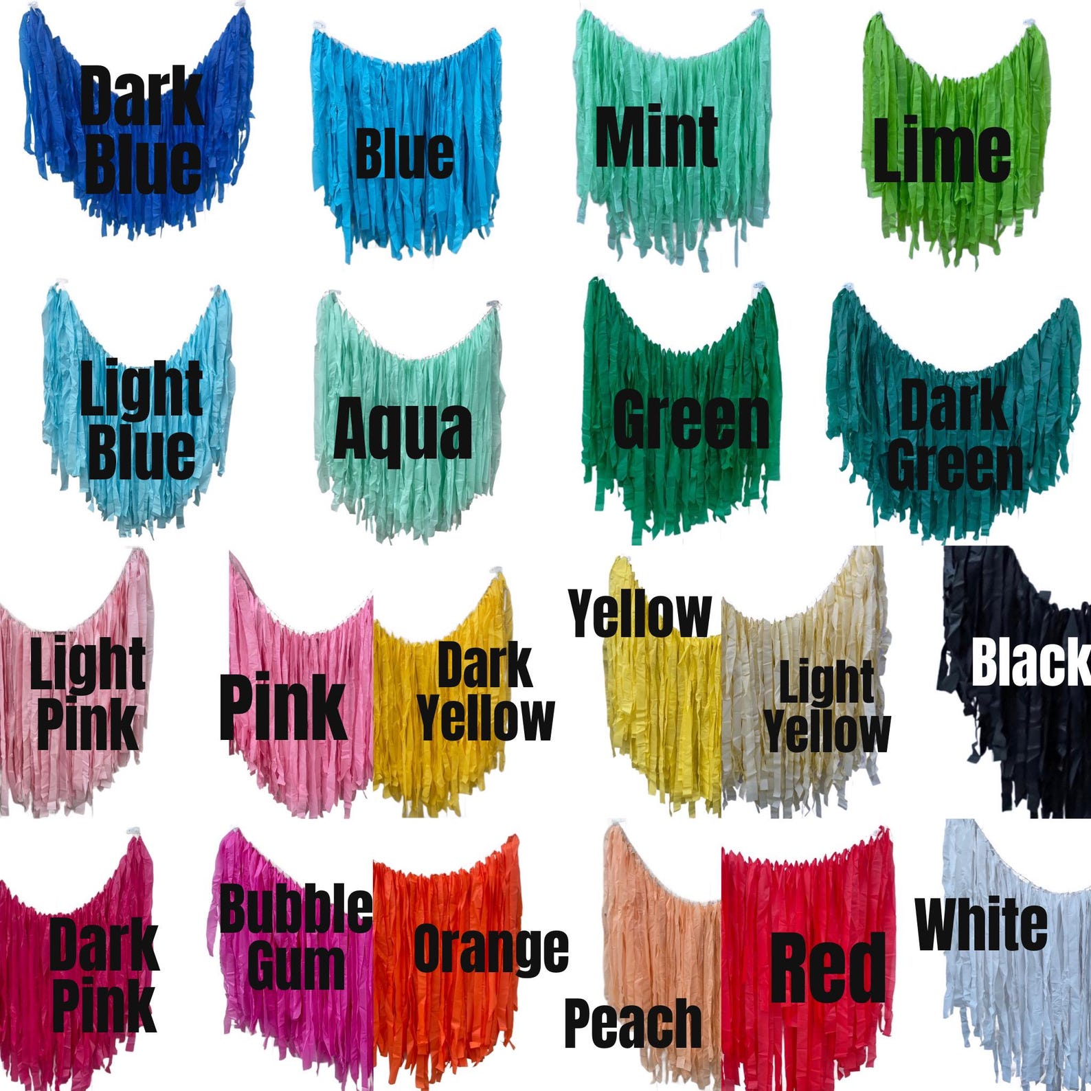 Custom Fringe Streamers - Etsy