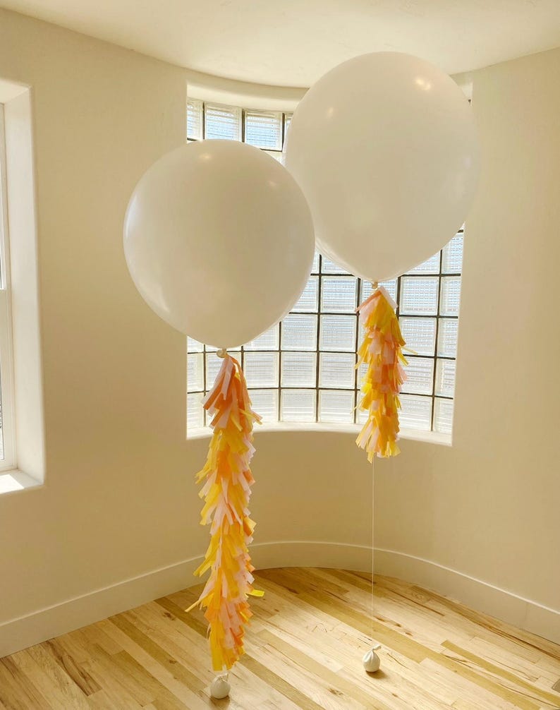 Balloon Tissue Tassel Tail Customized - Etsy