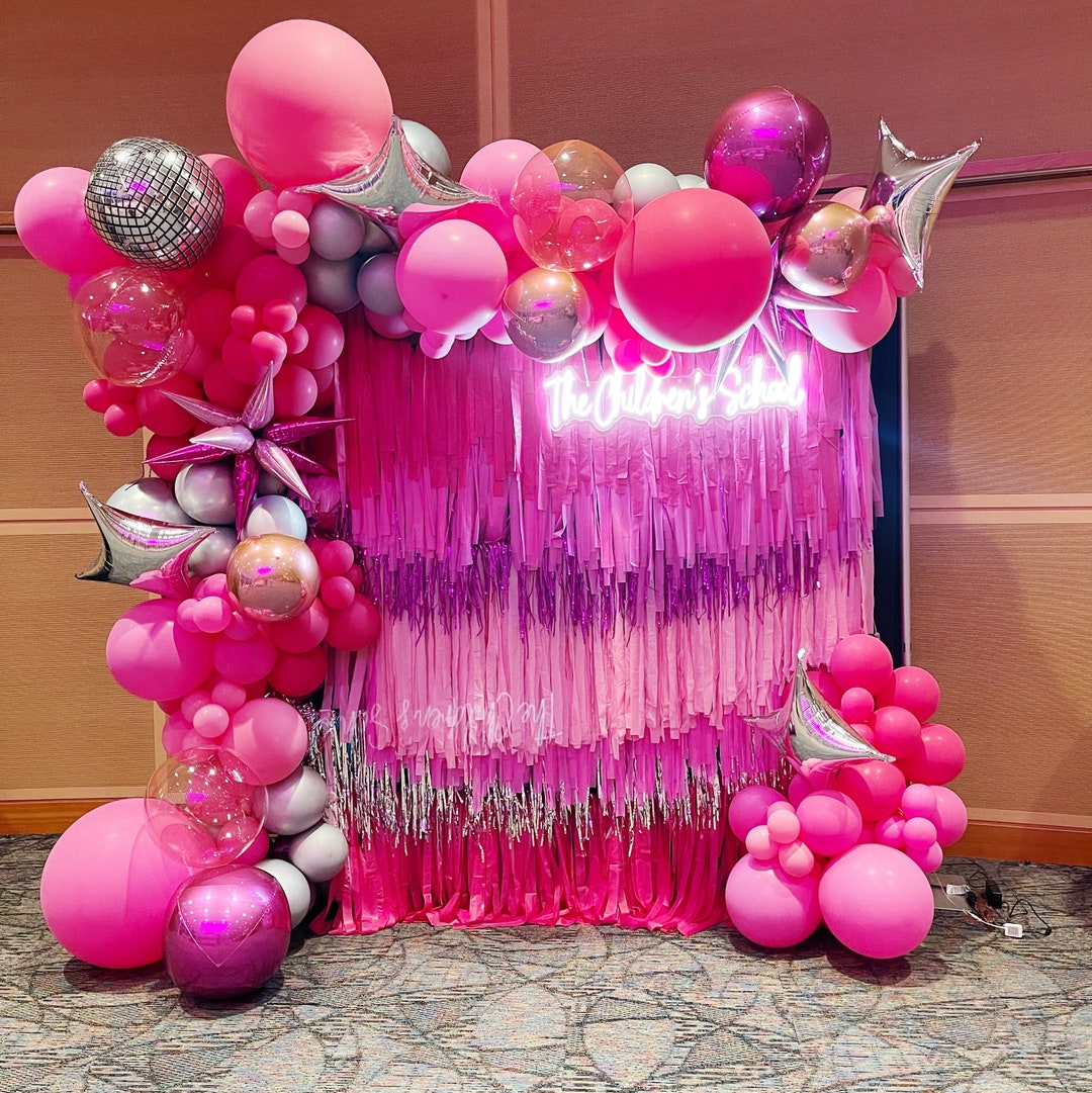 Custom Piñata Layered With Vinyl and Foil Fringe Wall - Etsy