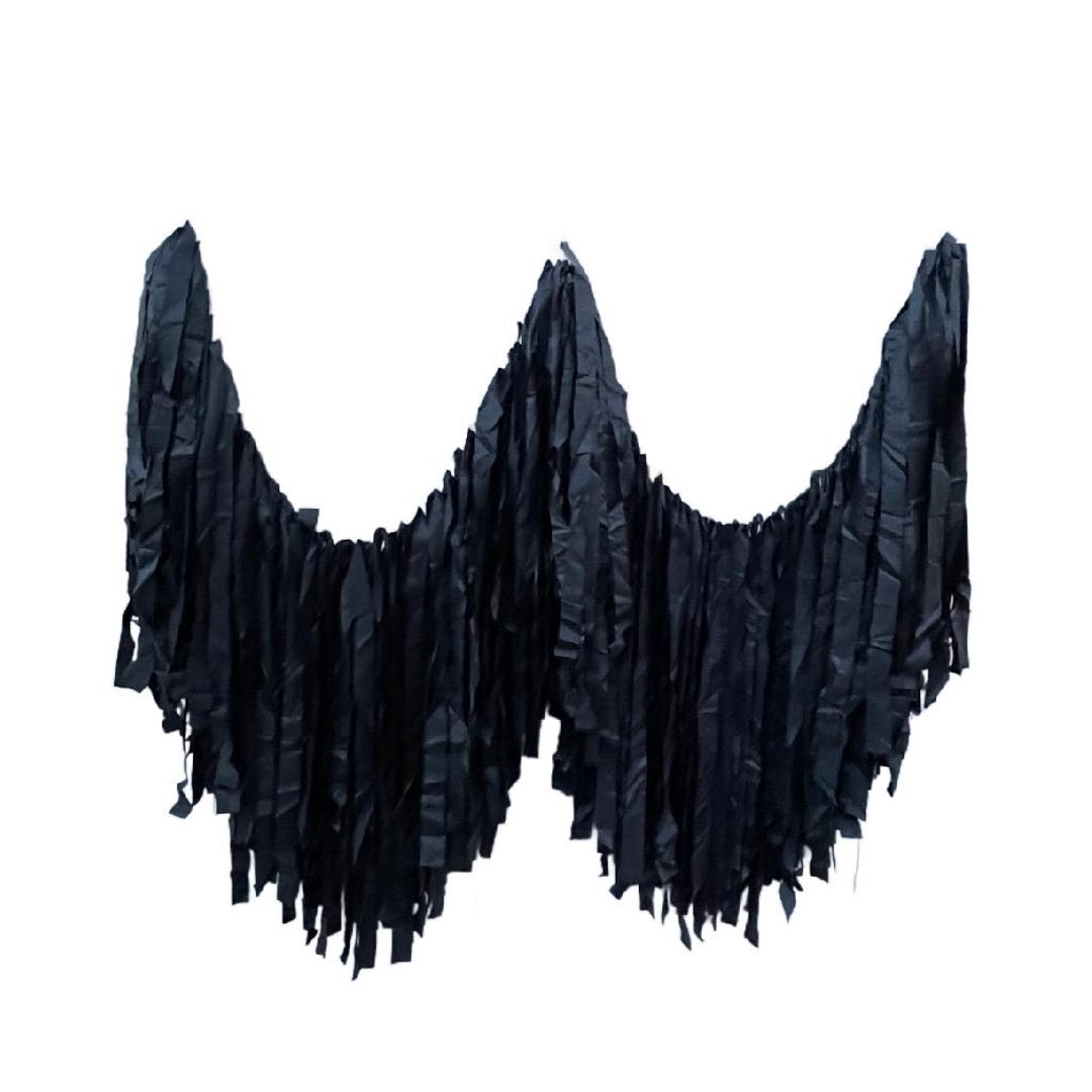 Vinyl Fringe Streamer - 9 Ft Party Decoration - Black - Etsy