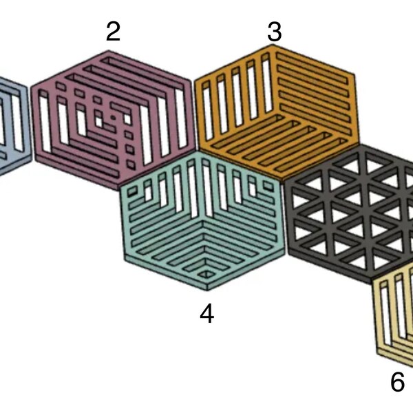 3d Printed Coasters - Etsy