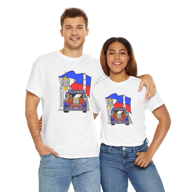 Philippine Flag Jeepney Unisex Tee, Pinoy Pride Shirt, Pilipinas ...