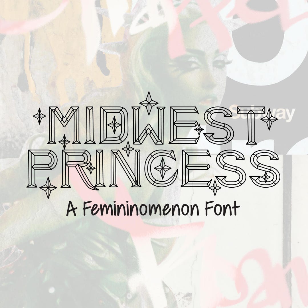 Midwest Princess Font, Serif Font, Modern Font, Geometric Font ...