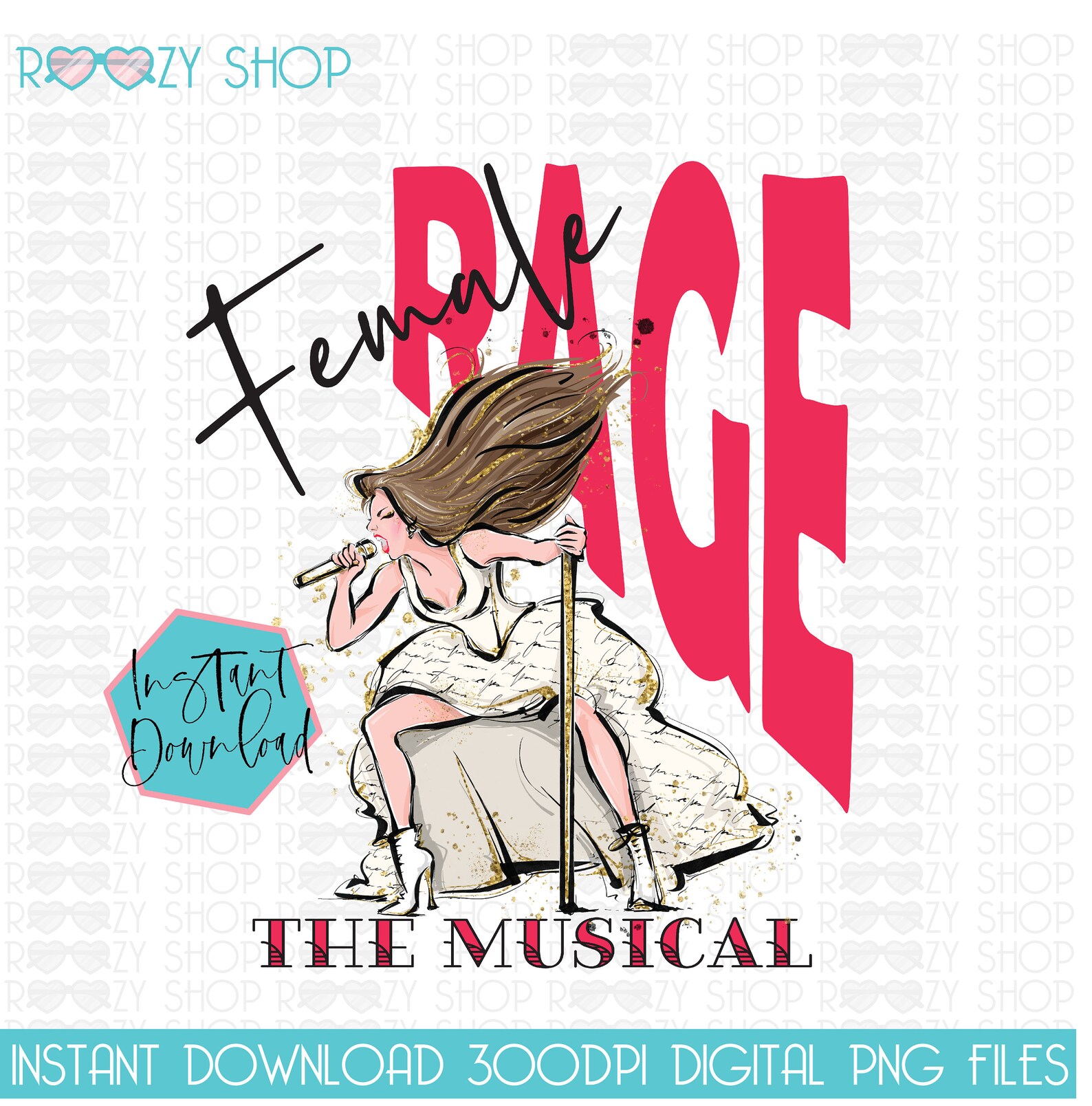 Female Rage PNG, Taylor TTPD Era Illustration Sublimation PNG, Digital ...