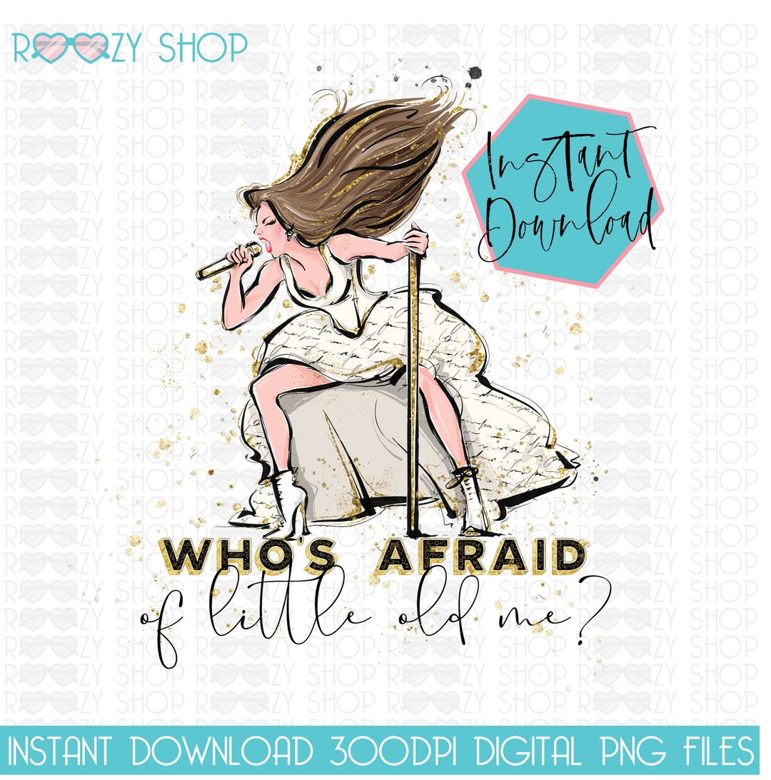 Who's Afraid of Little Old Me PNG, Taylor TTPD Era Illustration ...