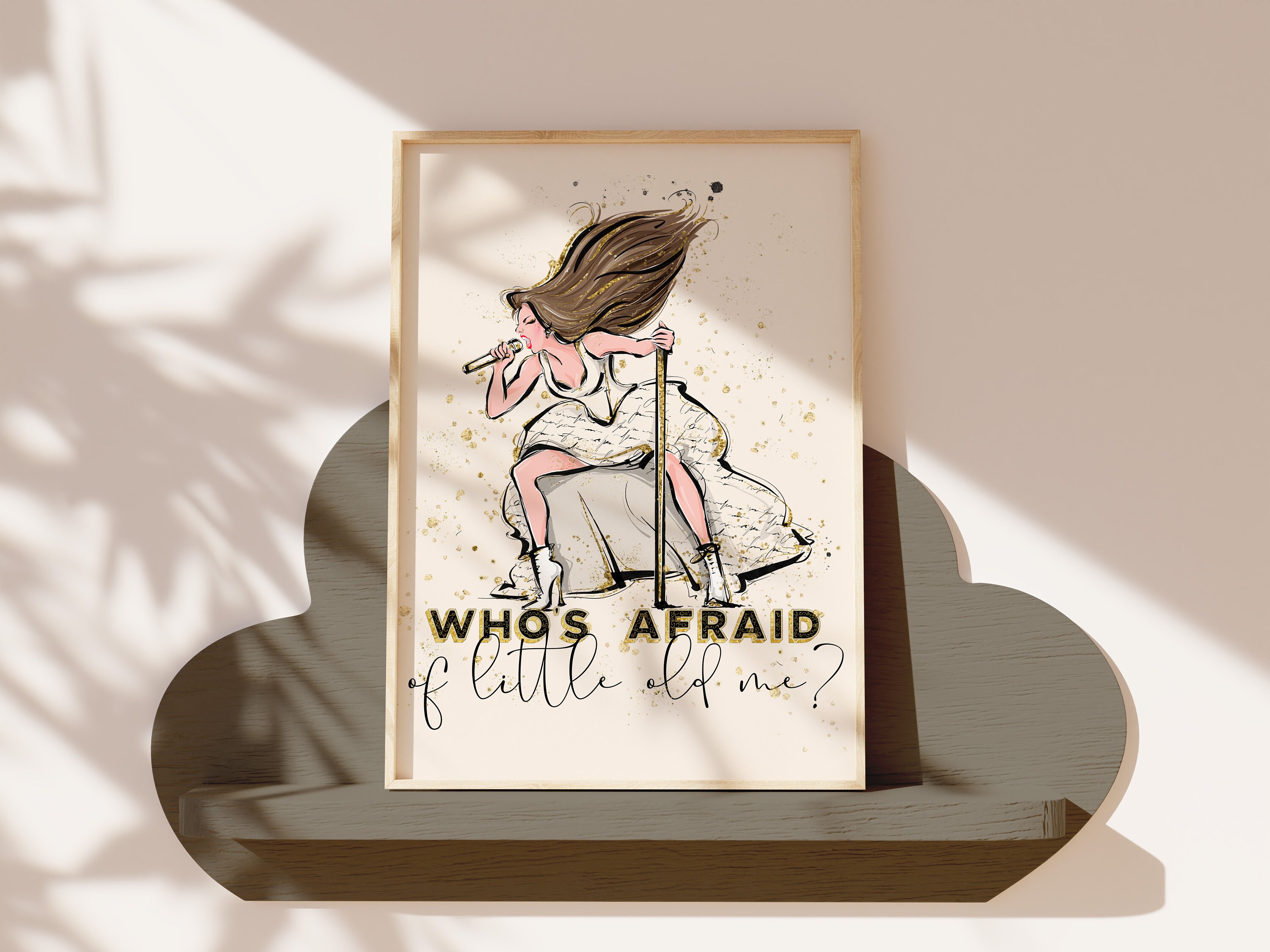 Who's Afraid of Little Old Me PNG, Taylor TTPD Era Illustration ...