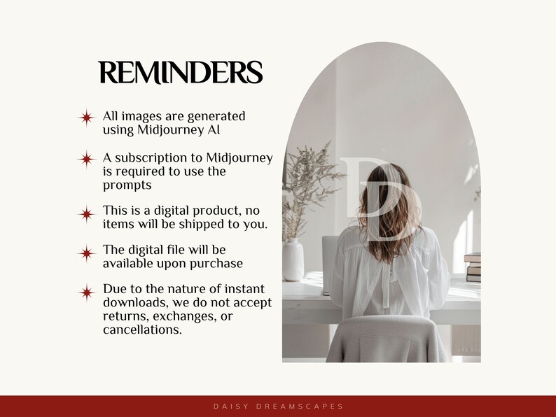 Aesthetic Midjourney Prompts Bundle for Stock Photos AI Images Prompts ...