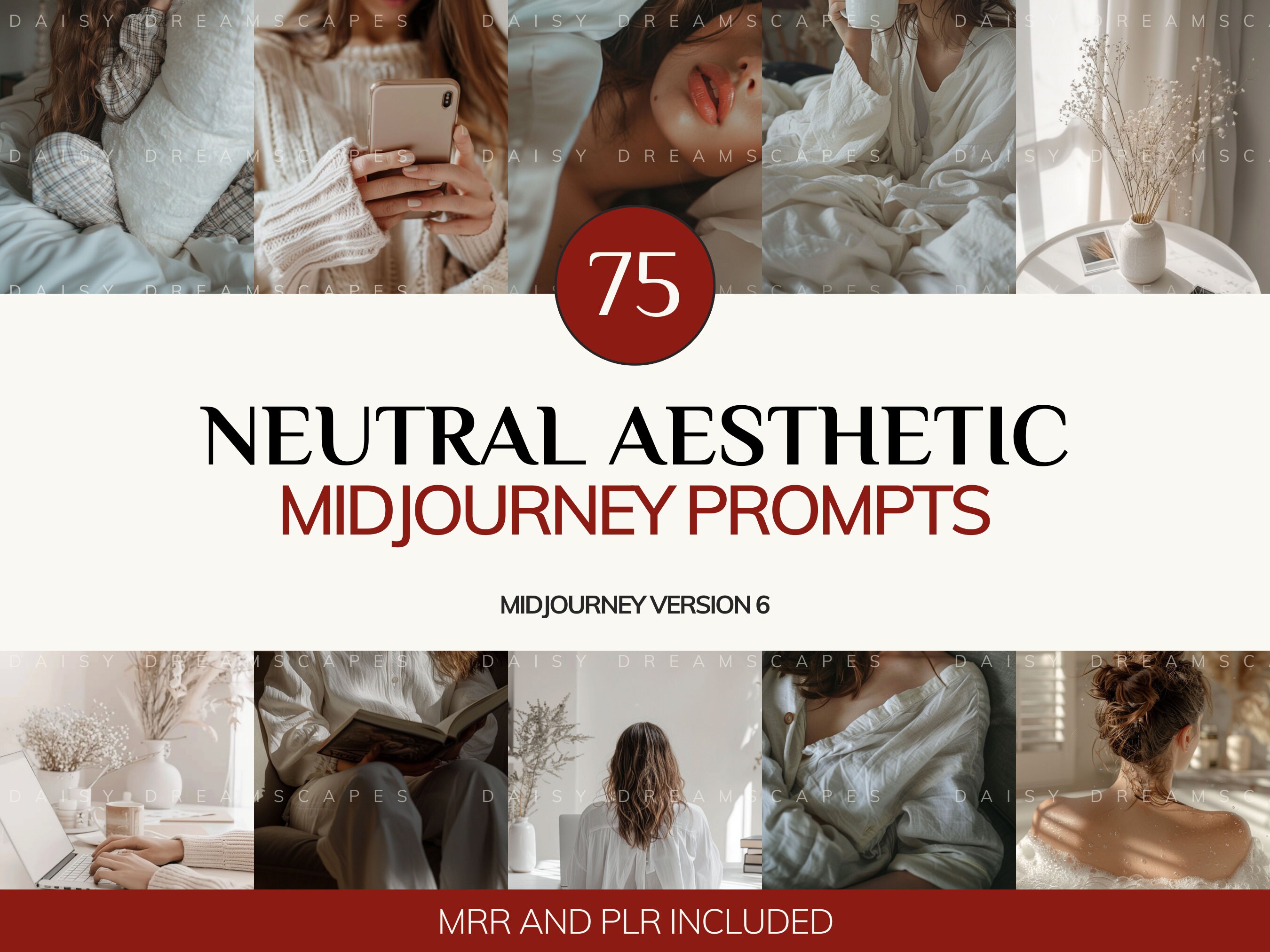 Aesthetic Midjourney Prompts Bundle for Stock Photos AI Images Prompts ...