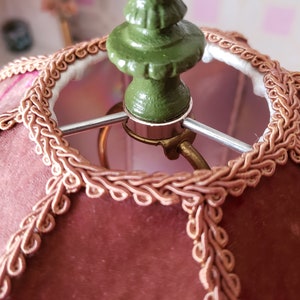 Unique Lampshade in Dusky Pink Velvet, Small, for Table Lamp - Etsy