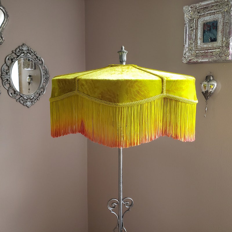 Fringed Lampshade - Etsy