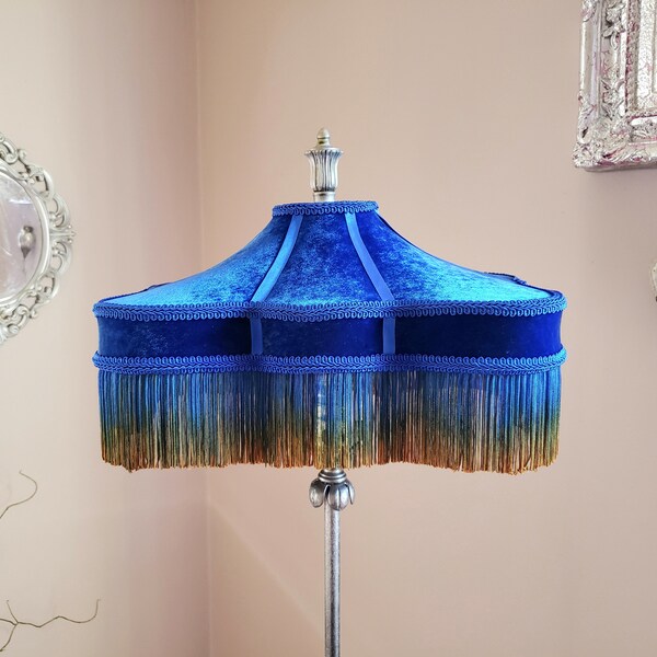 Blue Lampshades - Etsy