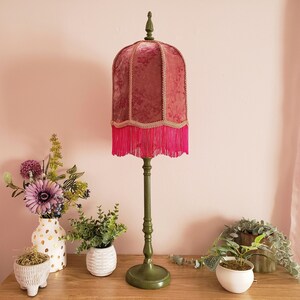 Unique Lampshade in Dusky Pink Velvet, Small, for Table Lamp - Etsy