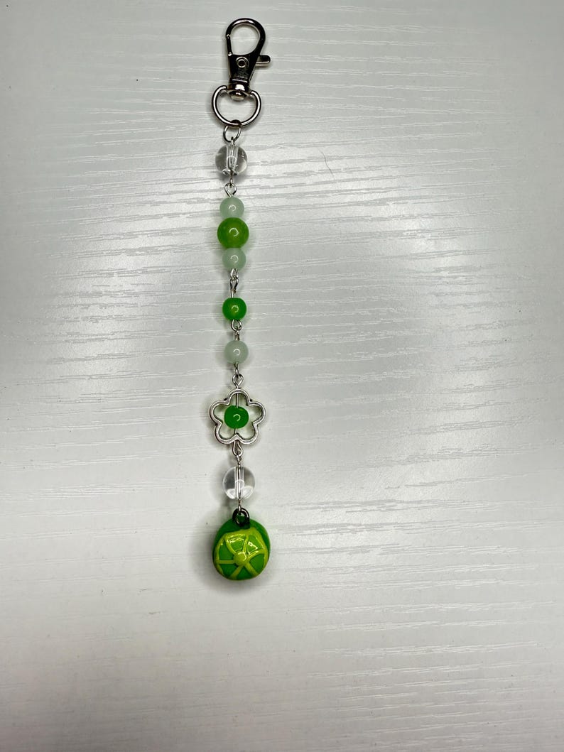 Beaded Fruit Charm Keychain - Etsy