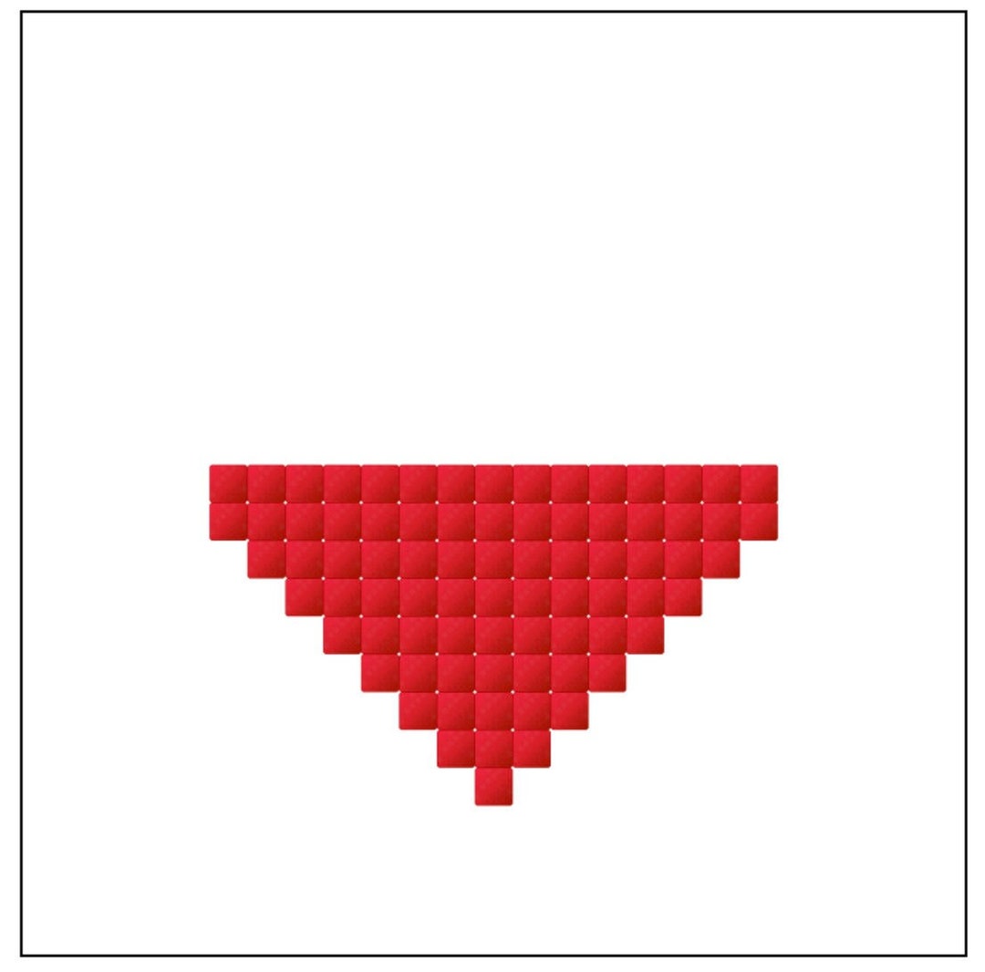 Red Triangle Cross Stitch Pattern - Etsy